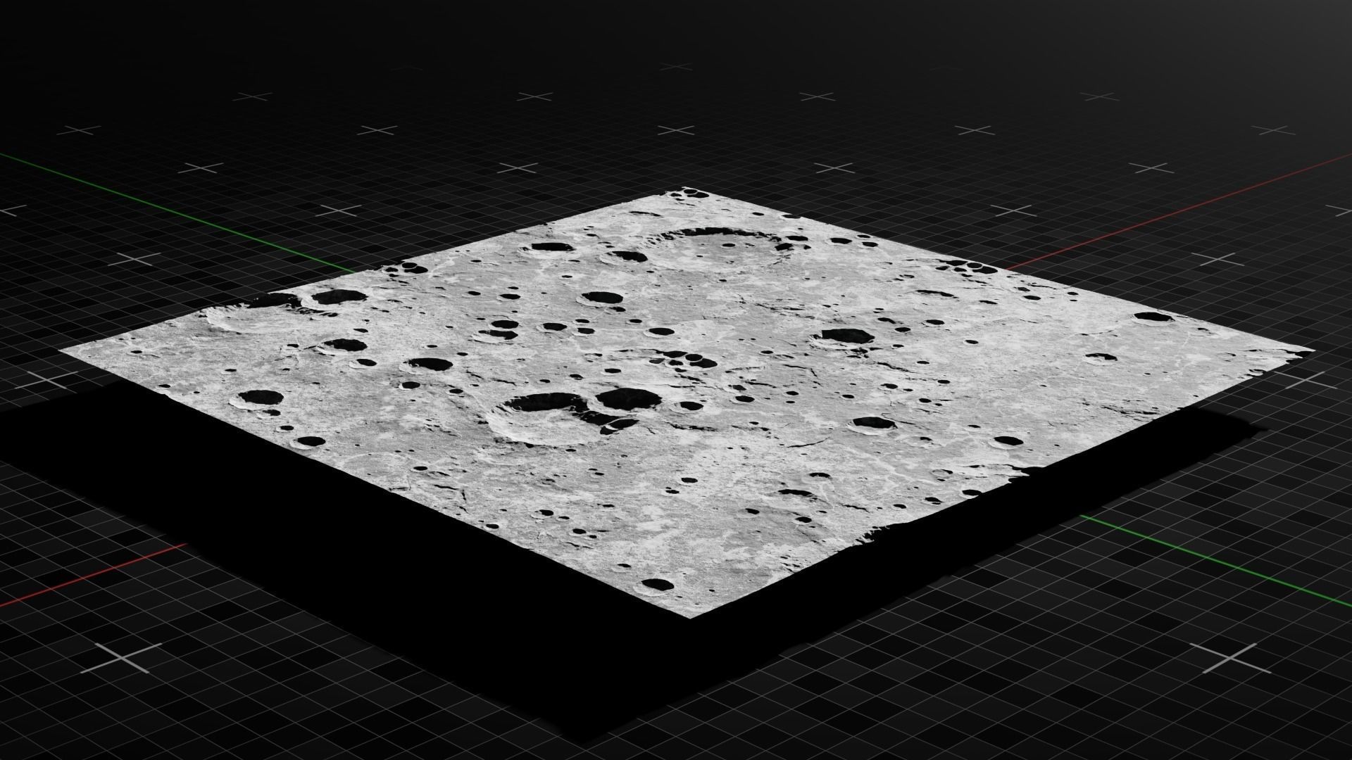 Moon Terrain 1 3D model | CGTrader