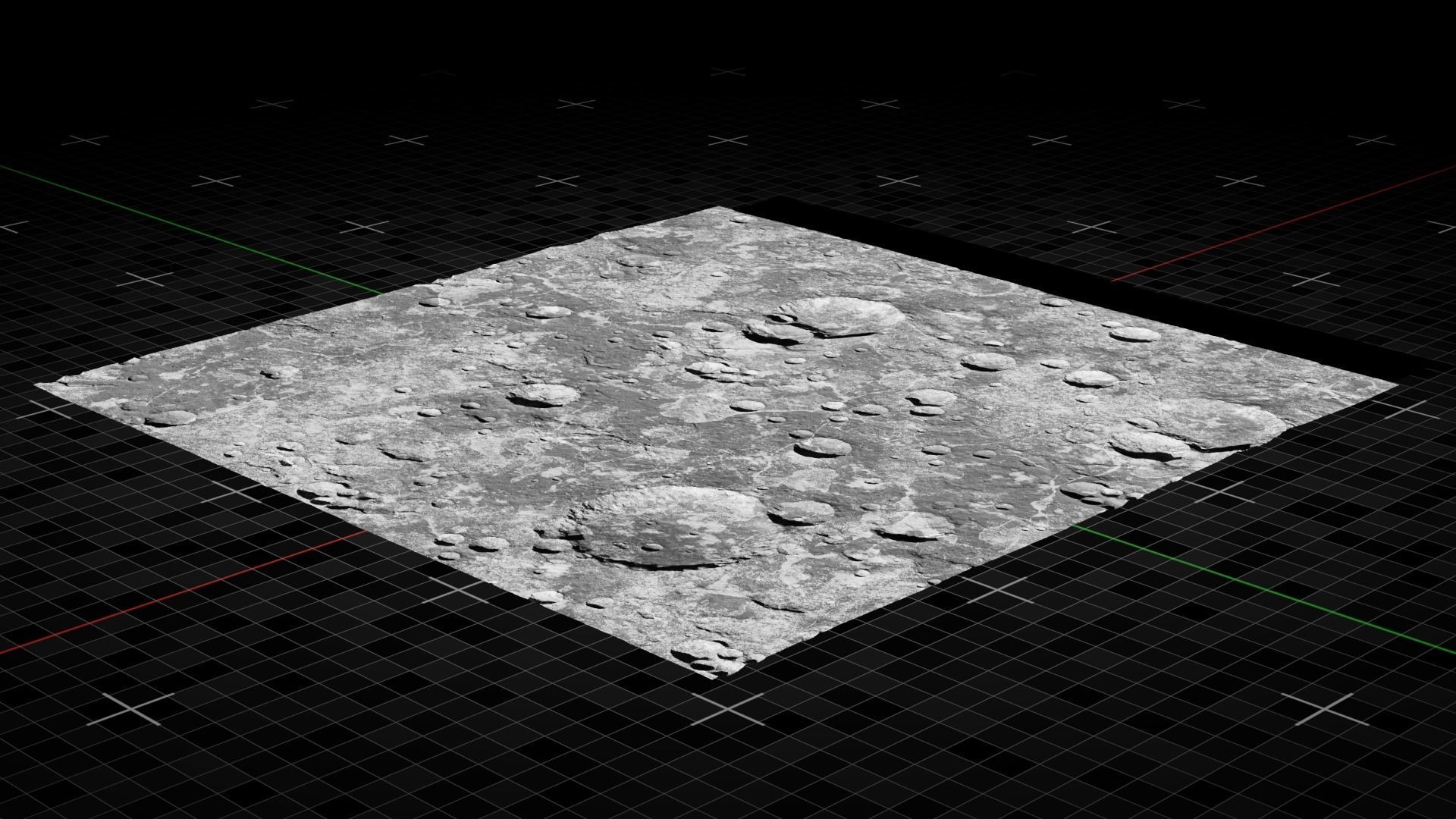 Moon Terrain 1 3D model | CGTrader