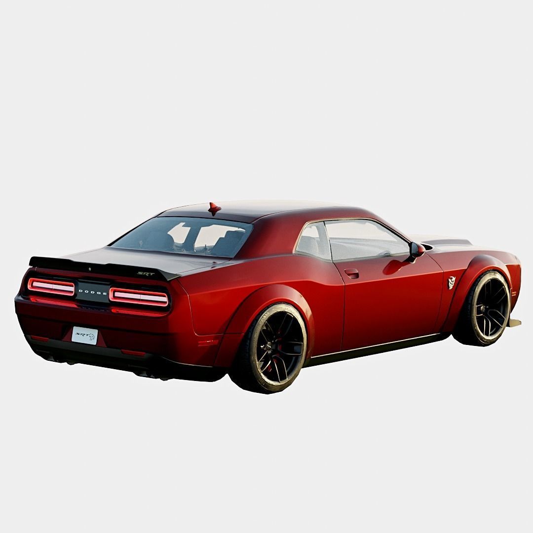 3D model Dodge Challenger SRT Hellcat Widebody 2018 VR / AR / low-poly ...