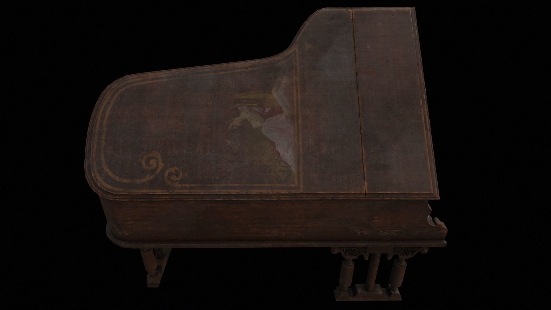 Realistic Custom Concert Grand Piano free 3D model | CGTrader