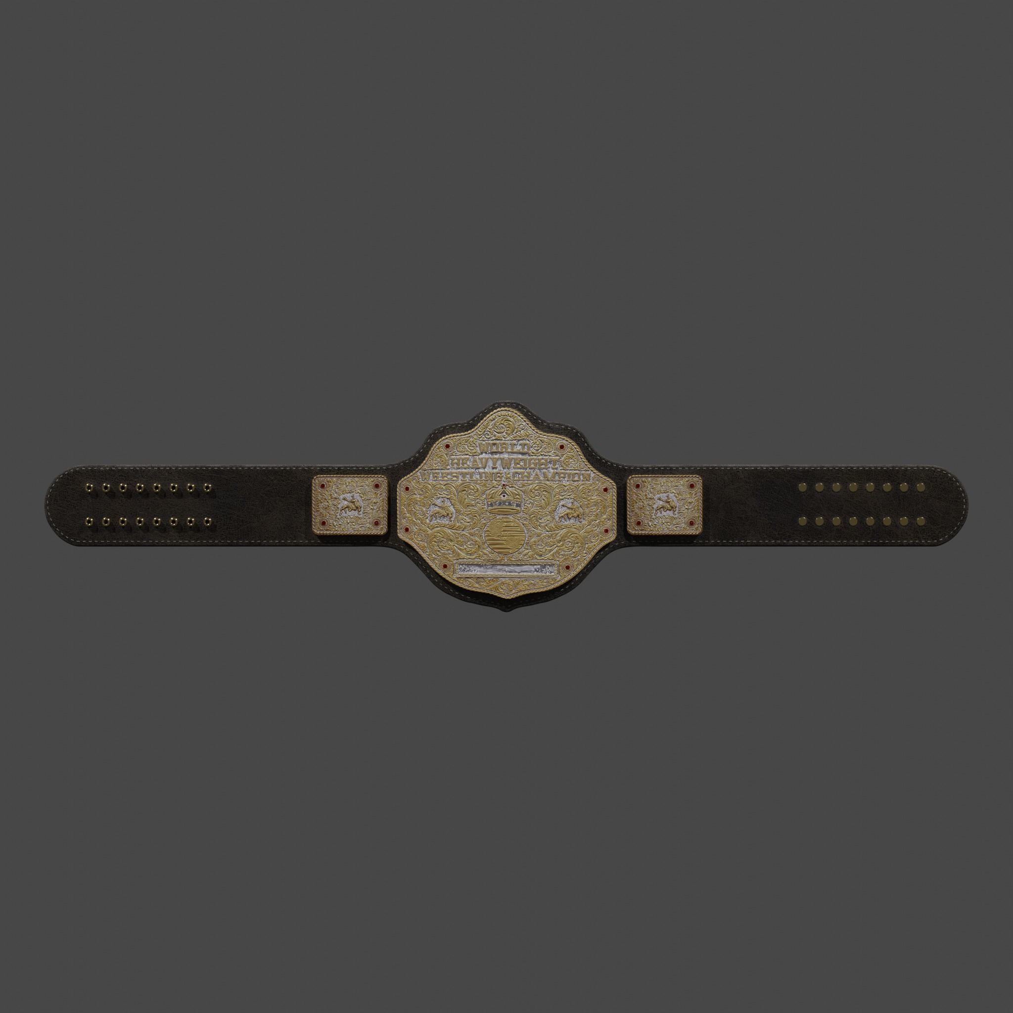 NWA WCW WORLD HEAVYWEIGHT WRESTLING CHAMPION free 3D model | CGTrader