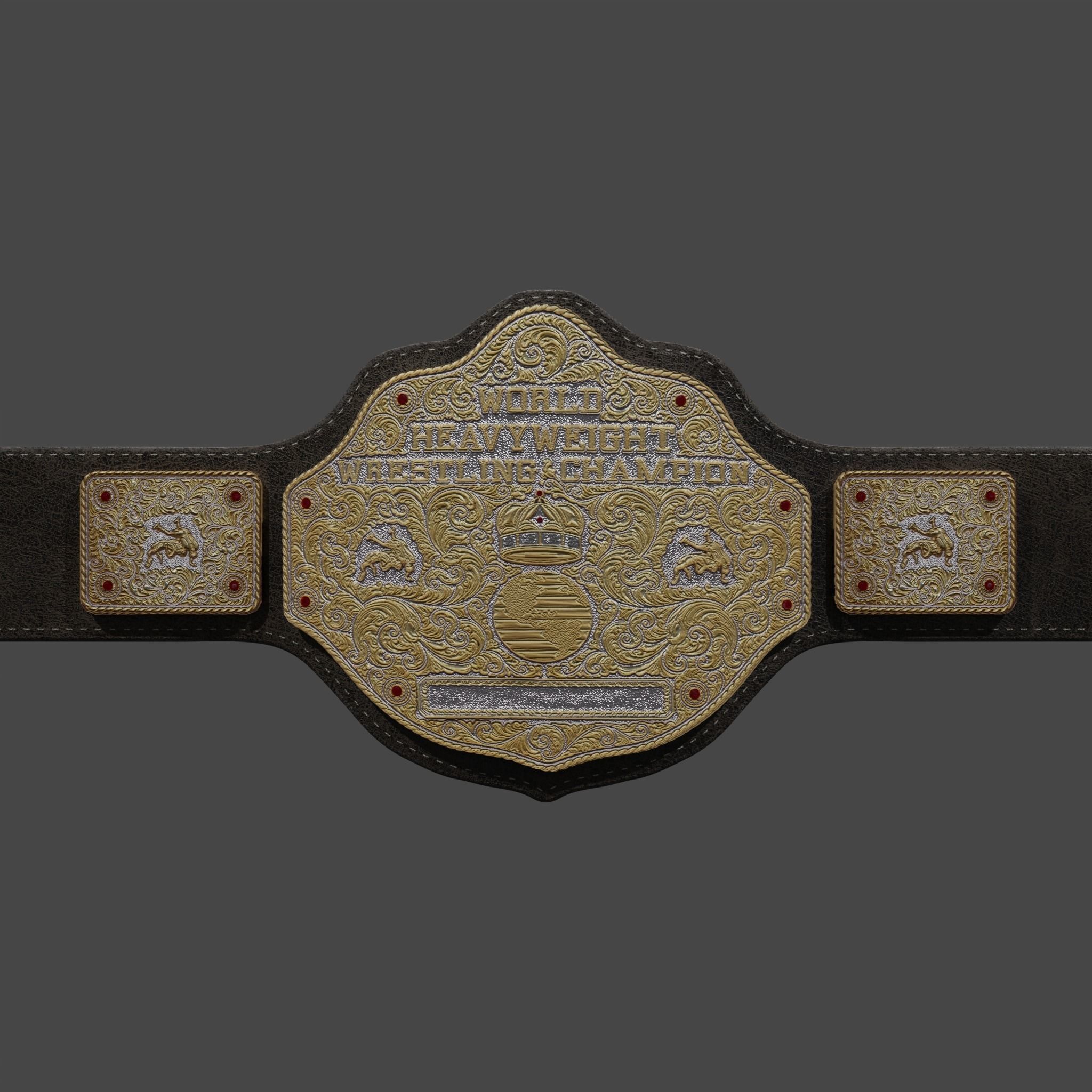 NWA WCW WORLD HEAVYWEIGHT WRESTLING CHAMPION free 3D model | CGTrader