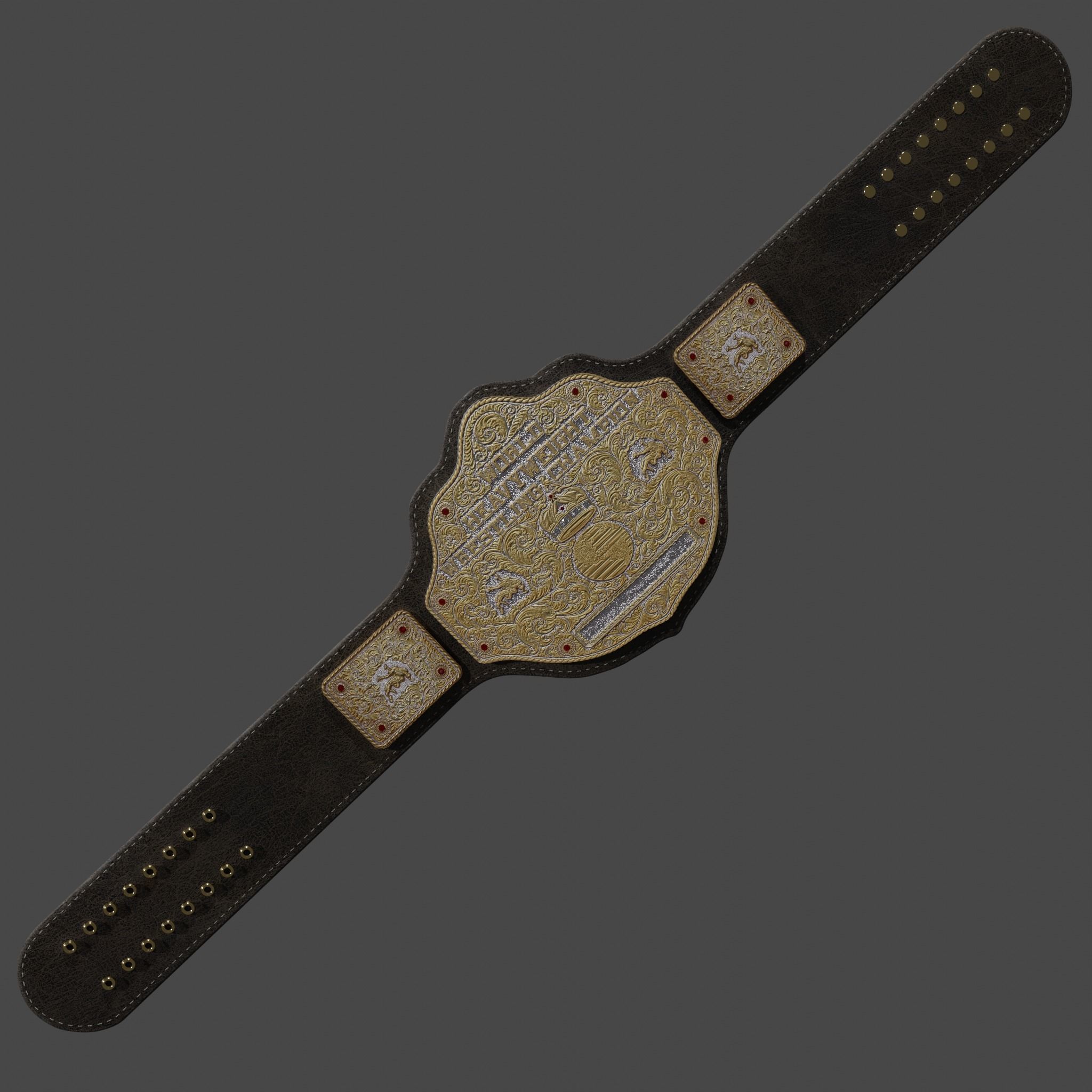 NWA WCW WORLD HEAVYWEIGHT WRESTLING CHAMPION free 3D model | CGTrader