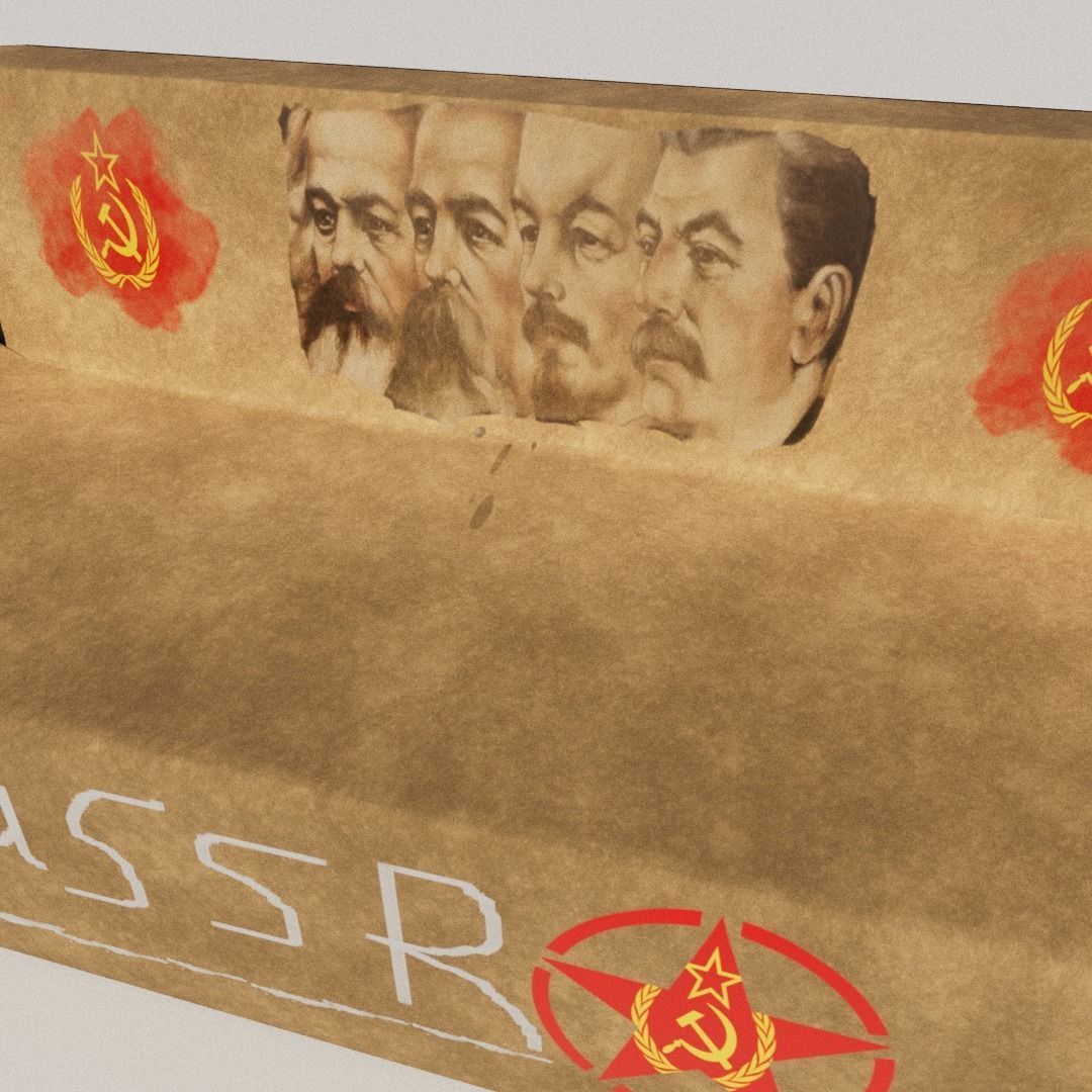 Soviet Union couch 3D model | CGTrader