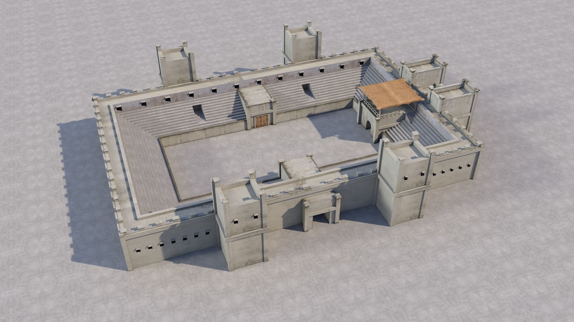 Ancient Gladiator Arena 3D model | CGTrader
