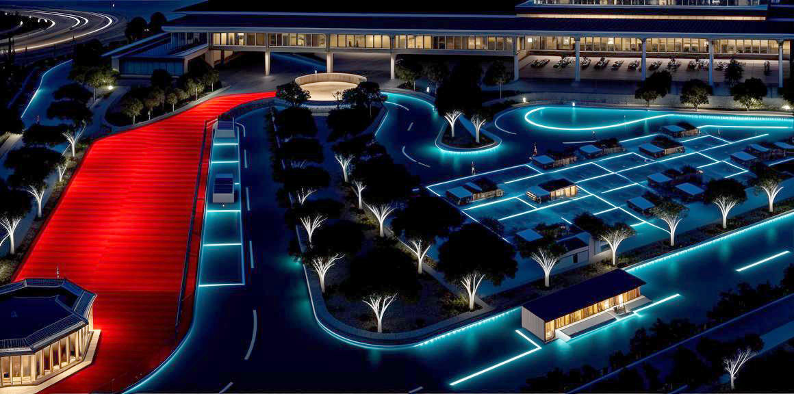 Bus terminal parking lot 3d model 3D model | CGTrader