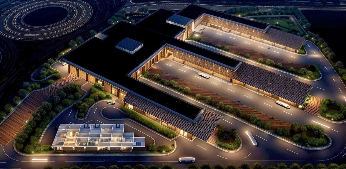 Bus terminal parking lot 3d model 3D model | CGTrader