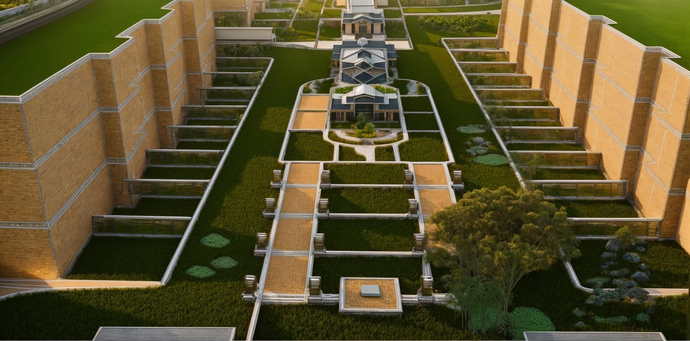 Highrise community green architecture complex 3D model | CGTrader