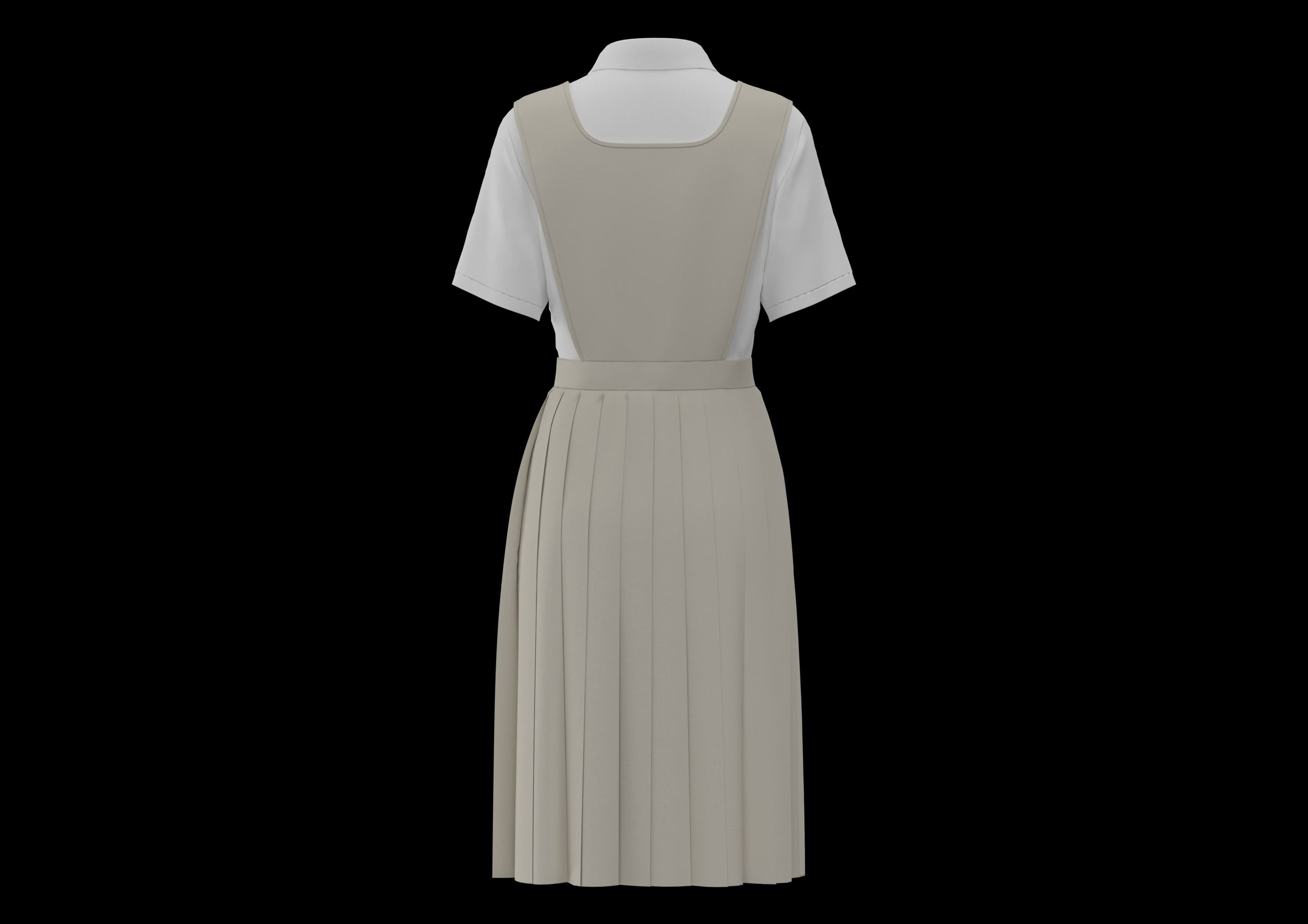 JK School Uniform 2 free VR / AR / low-poly 3D model | CGTrader