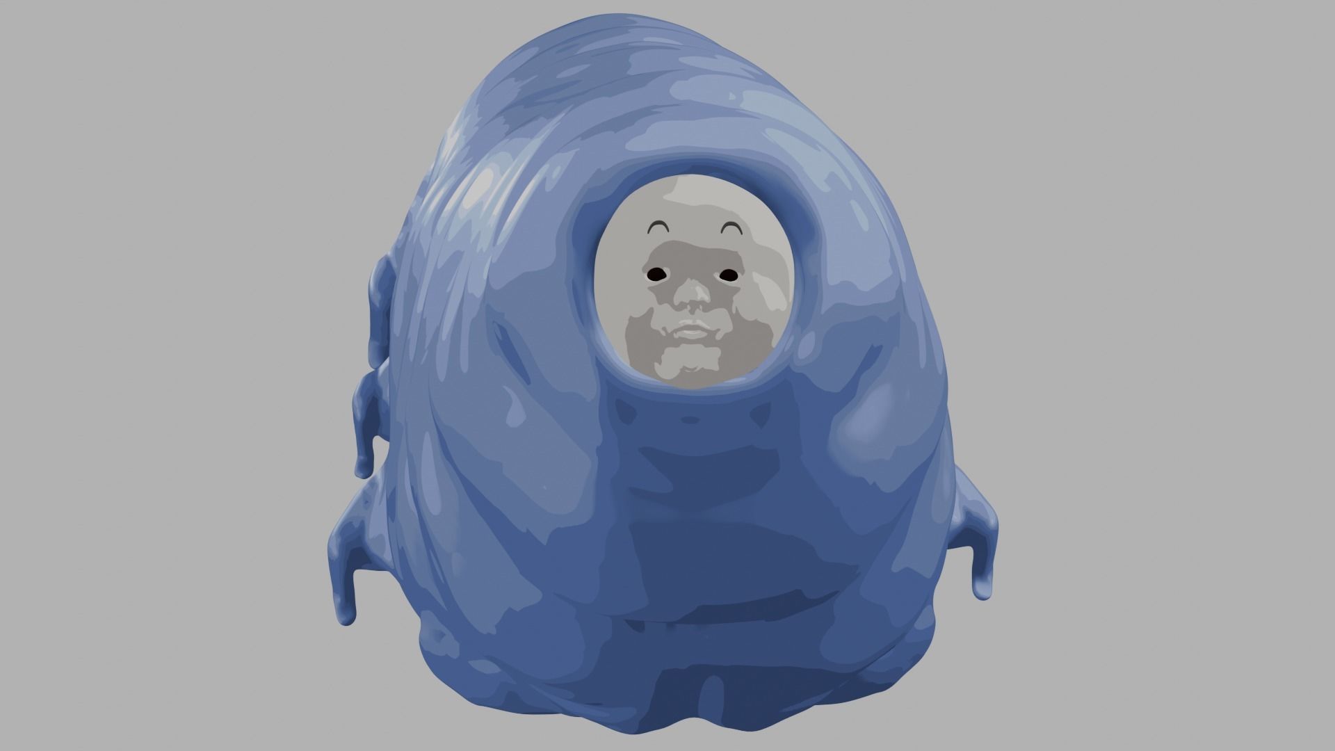 larvae cartoon monster concept free 3D model rigged | CGTrader