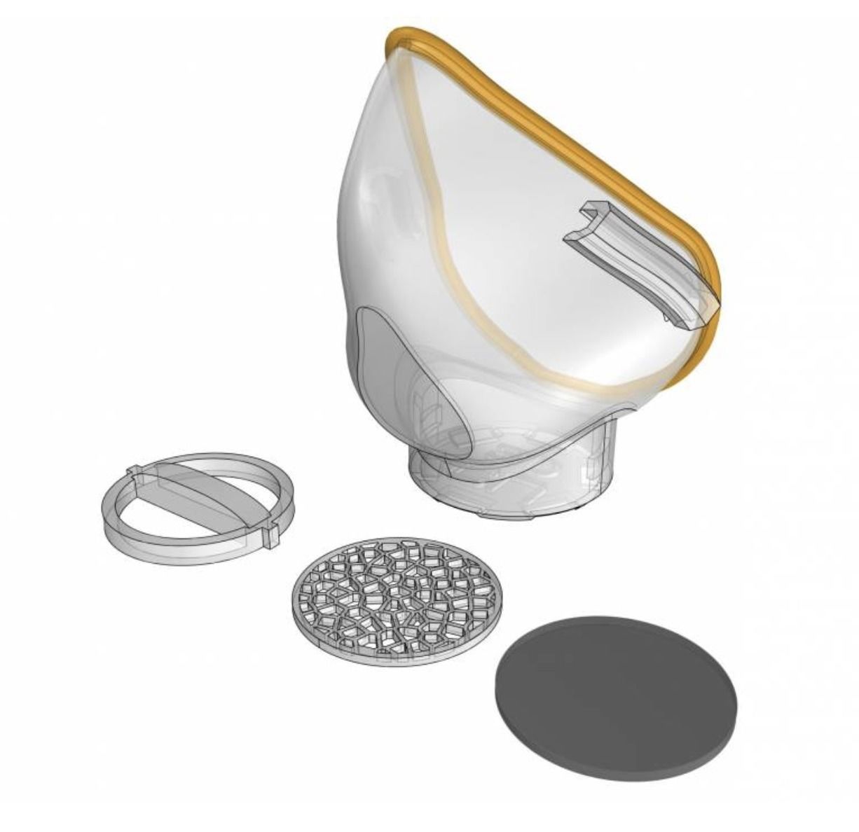 N95 Mask 3D Printing Prototype 3D model 3D printable | CGTrader