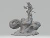 Merman 3D Printing Sculpture 3D model 3D printable | CGTrader