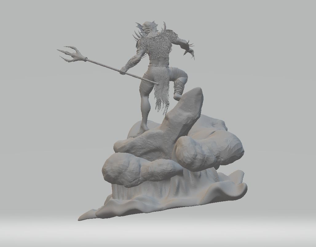 Merman 3D Printing Sculpture 3D model 3D printable | CGTrader