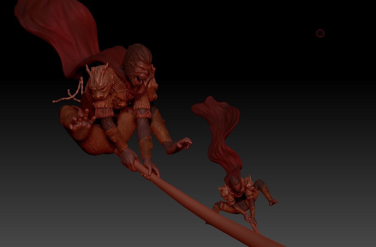 Monkey King 3D Printing Sculpture 3D model 3D printable | CGTrader