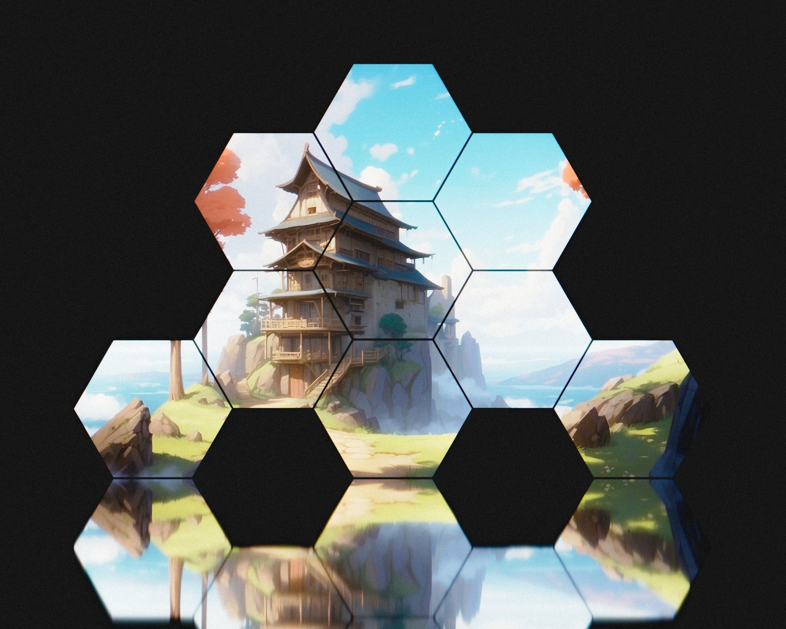 HEXAGONAL LED PANEL free VR / AR / low-poly 3D model | CGTrader