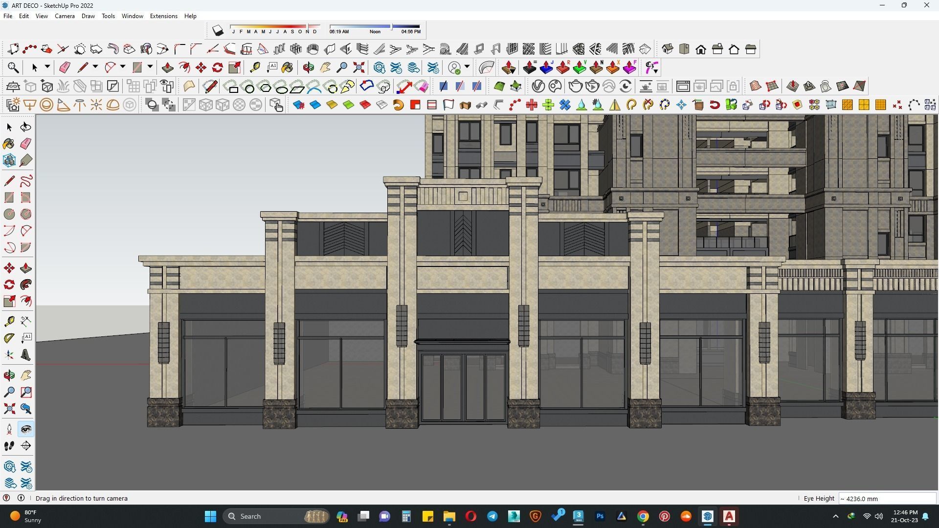 Art deco sketchup 3D model | CGTrader