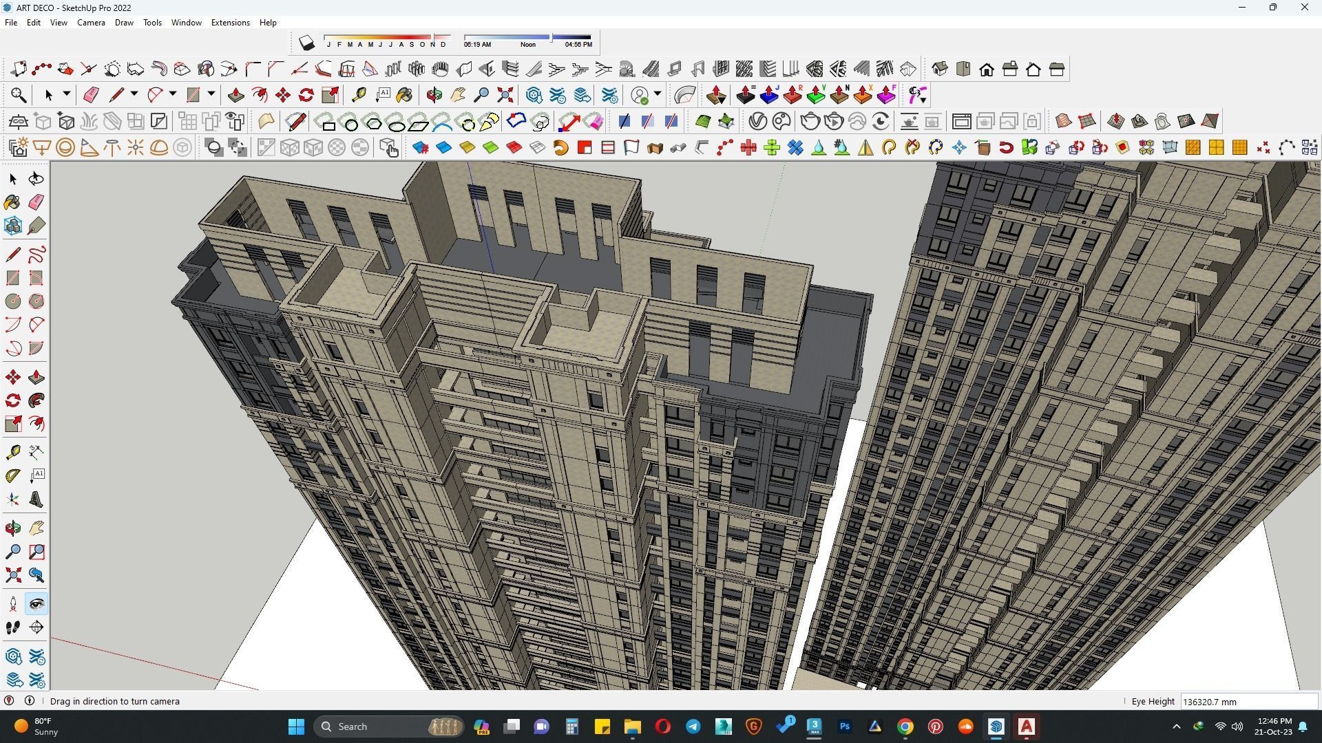 Art deco sketchup 3D model | CGTrader
