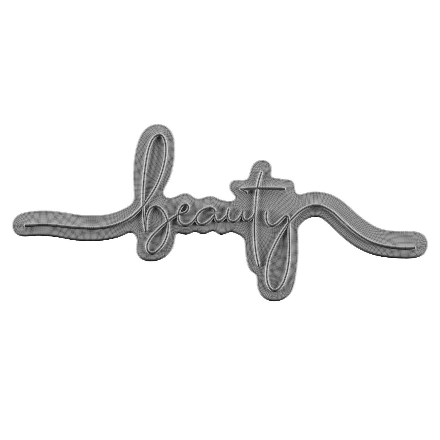 Beauty Neon Sign 3D model | CGTrader