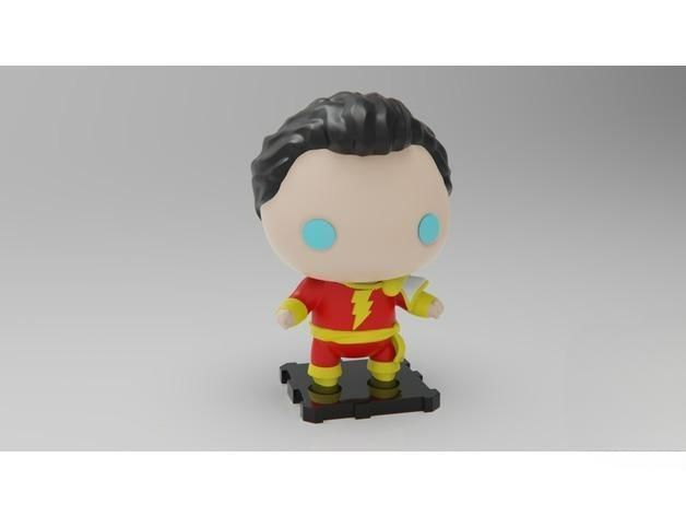 DC Shazam 3D Printing Sculpture 3D model 3D printable | CGTrader