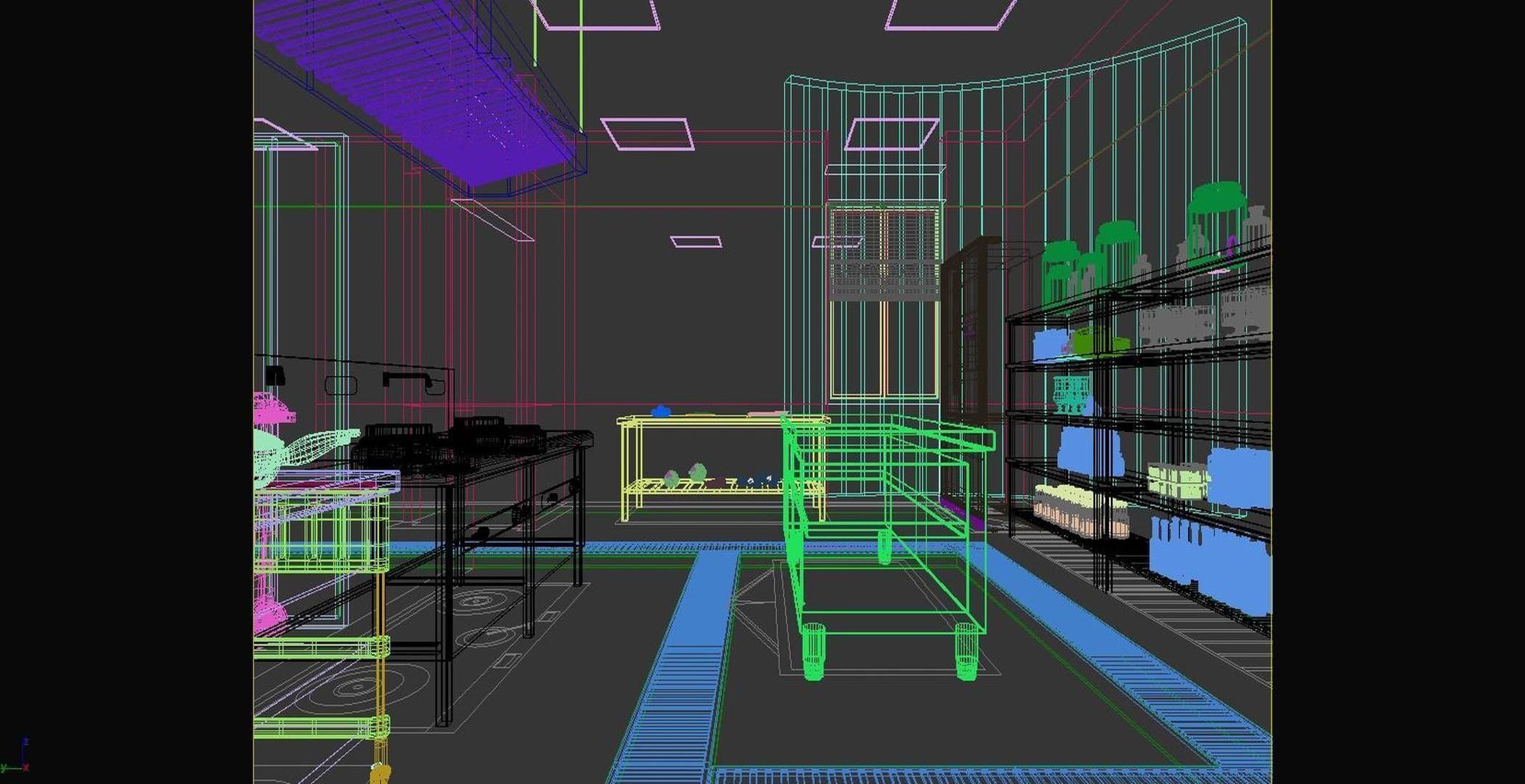 kitchen Modern cafeteria 3D model | CGTrader