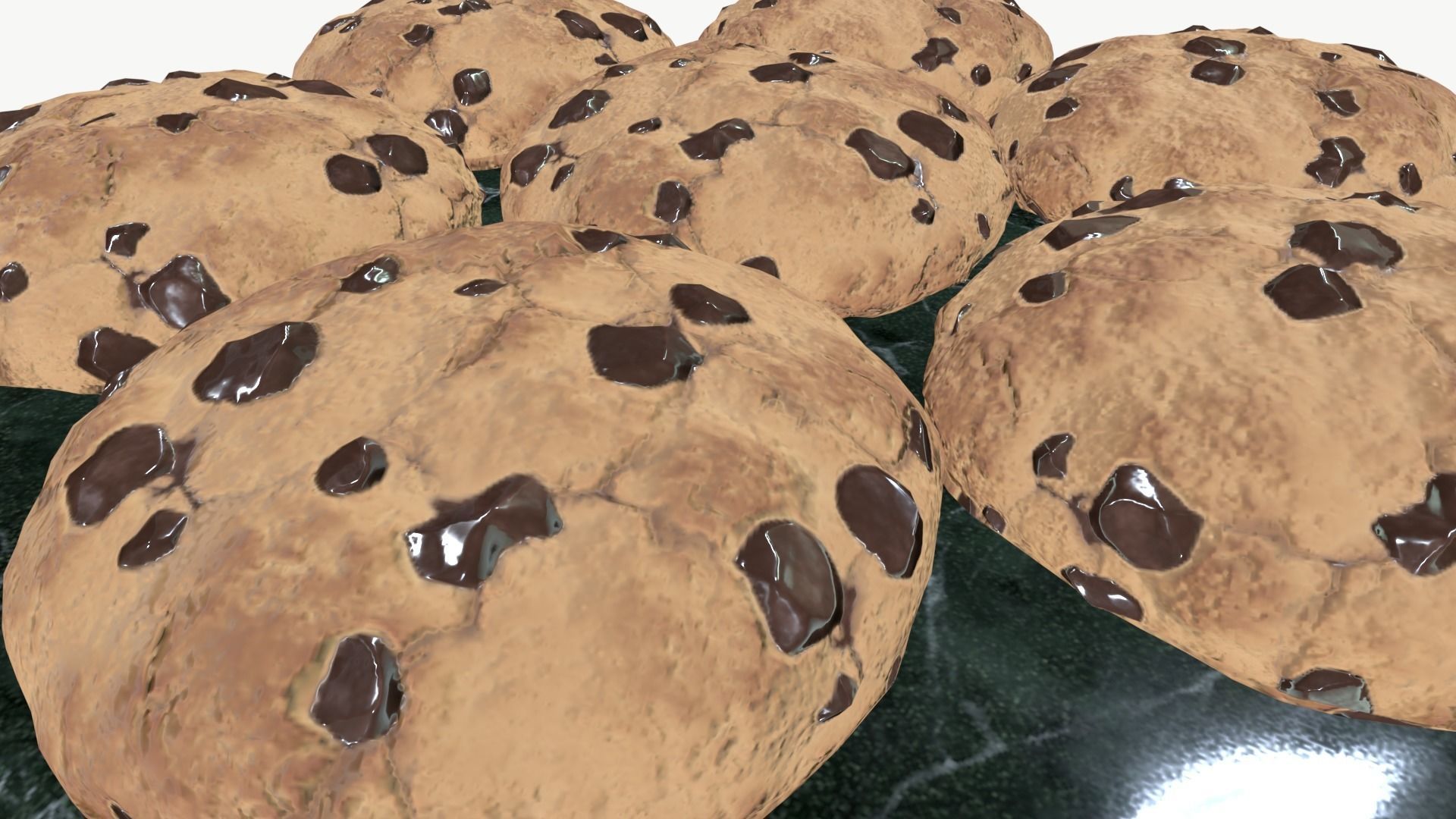 3d Model Cookies Low Poly Pbr 3d Model Vr Ar Low Poly Cgtrader