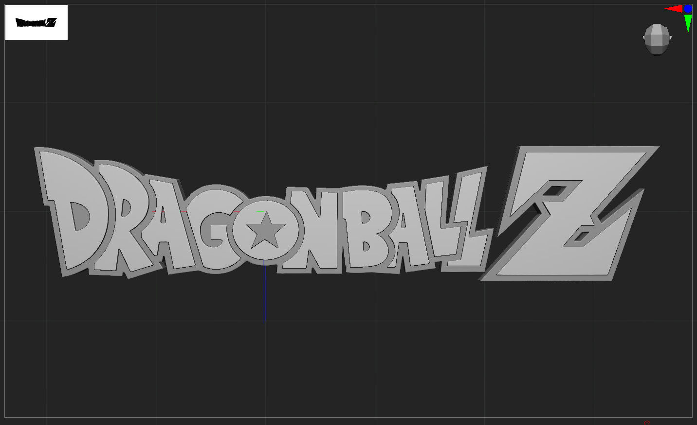 DRAGON BALL Z LOGO 3D model 3D printable | CGTrader