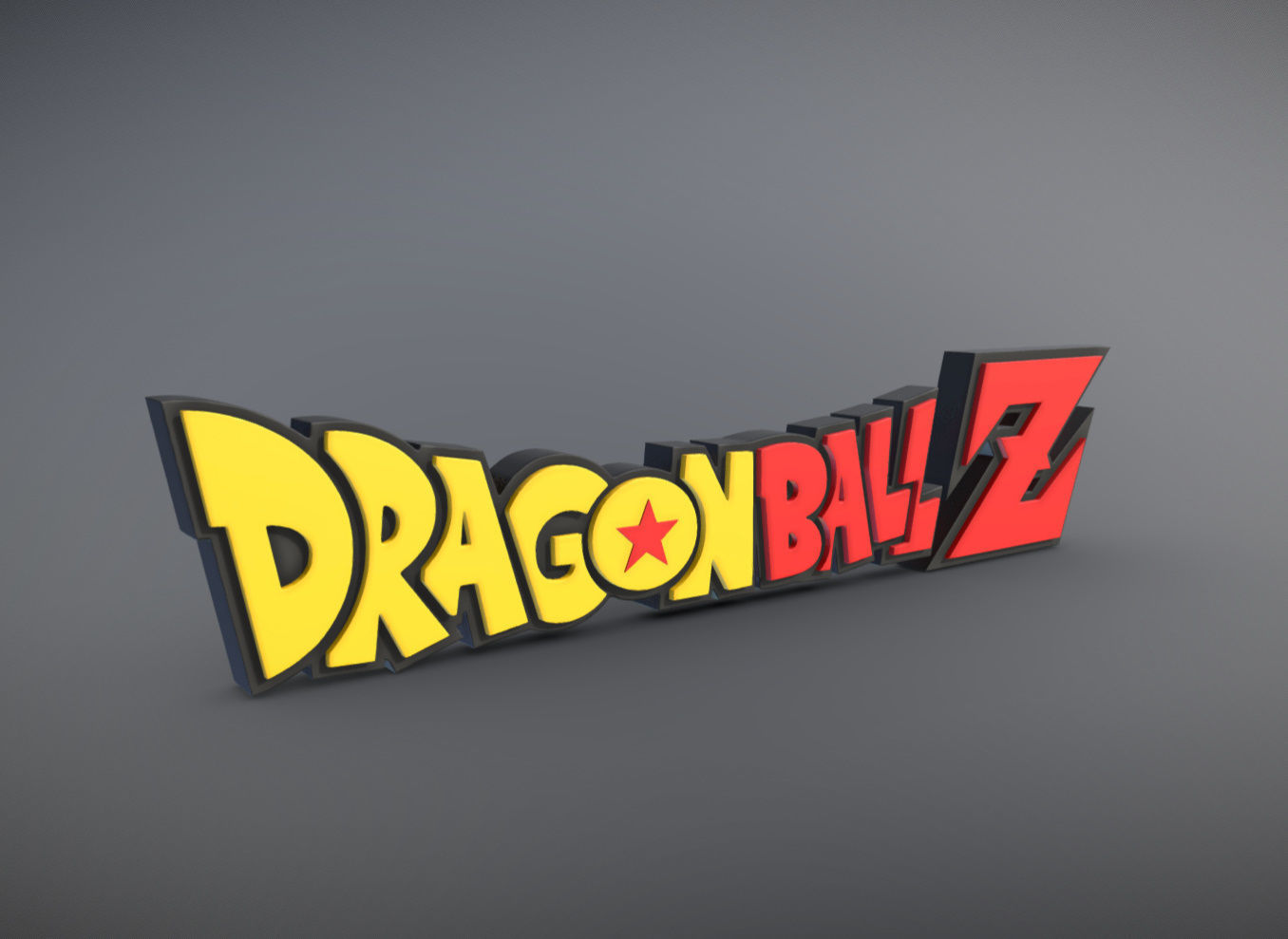 DRAGON BALL Z LOGO 3D model 3D printable | CGTrader