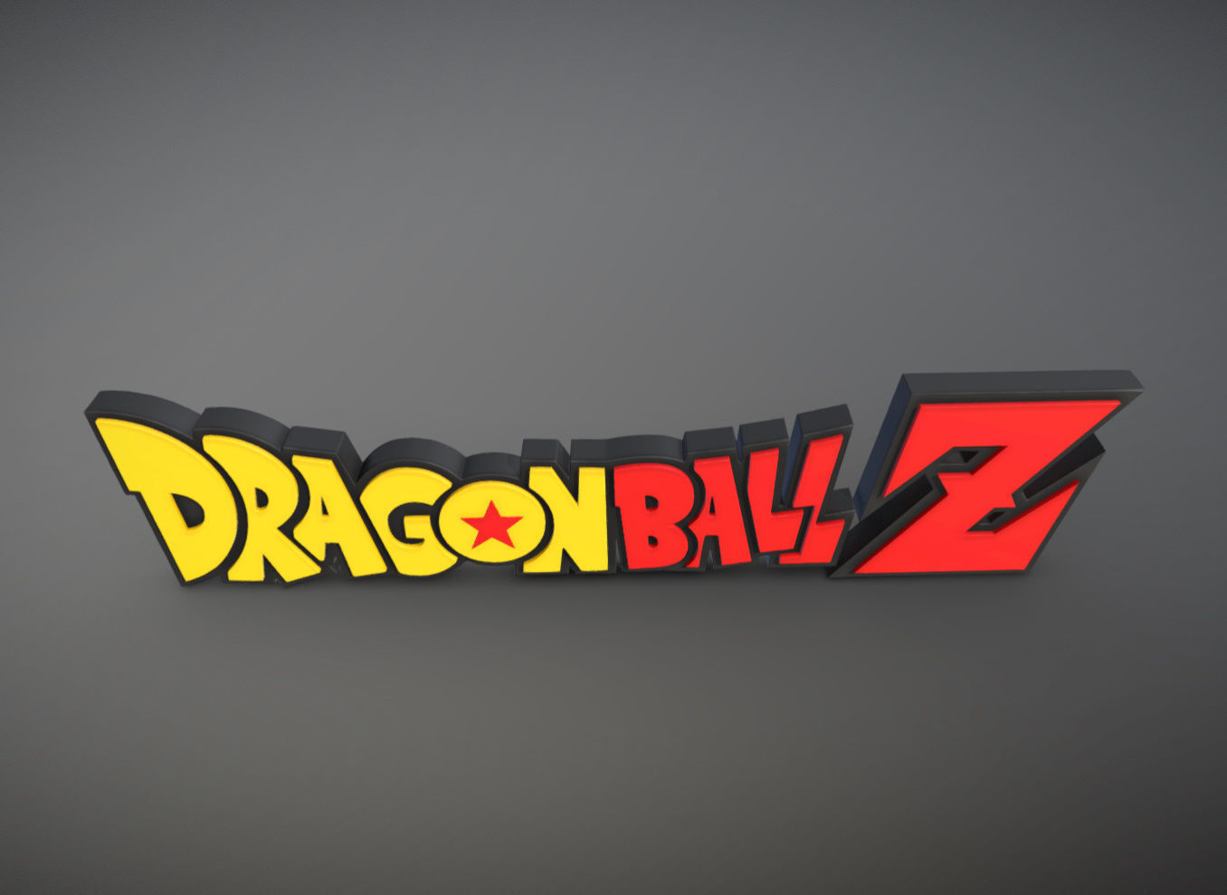 DRAGON BALL Z LOGO 3D model 3D printable | CGTrader