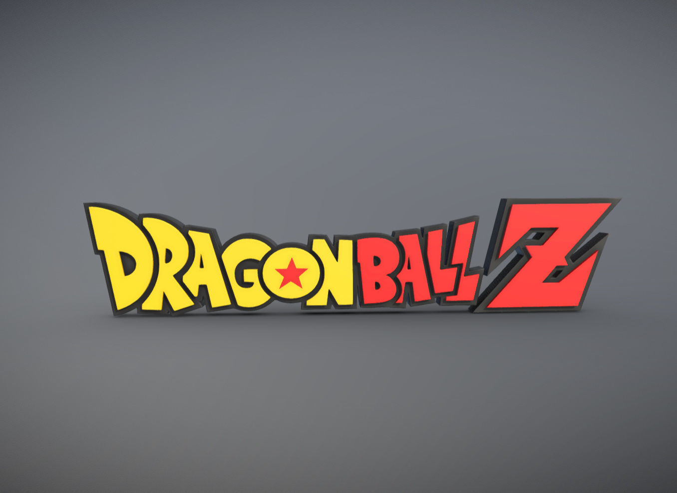 DRAGON BALL Z LOGO 3D model 3D printable | CGTrader