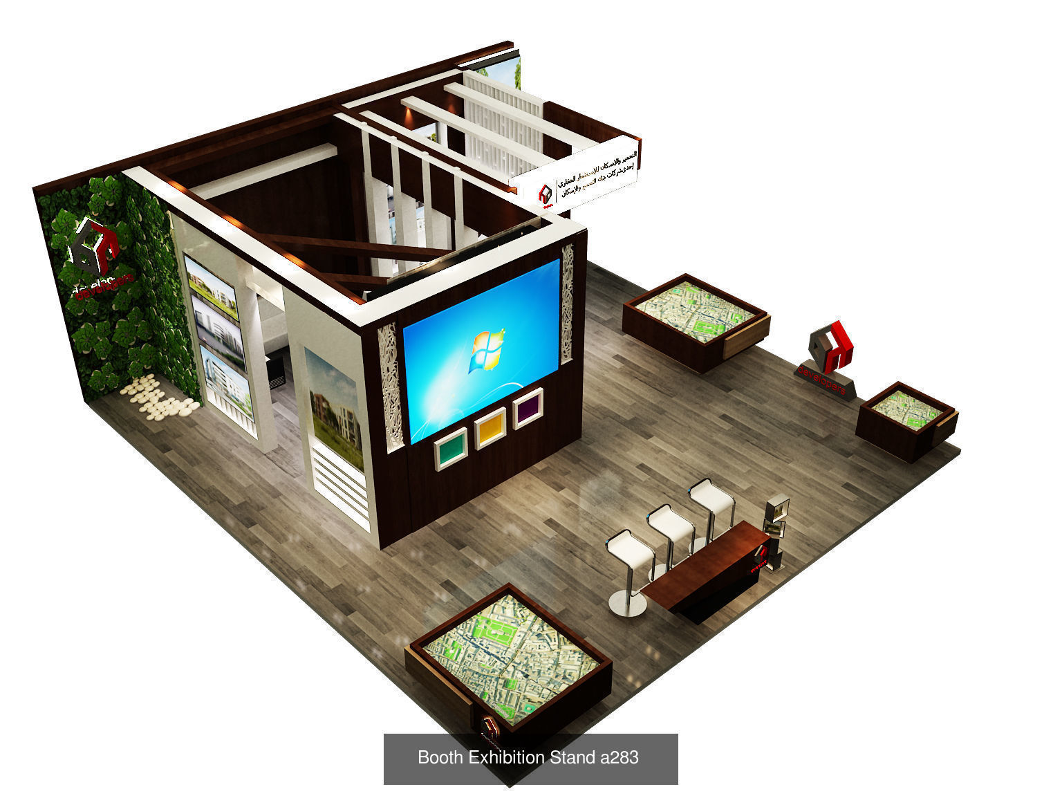 Booth Exhibition Stand G26 3D Model Collection | CGTrader