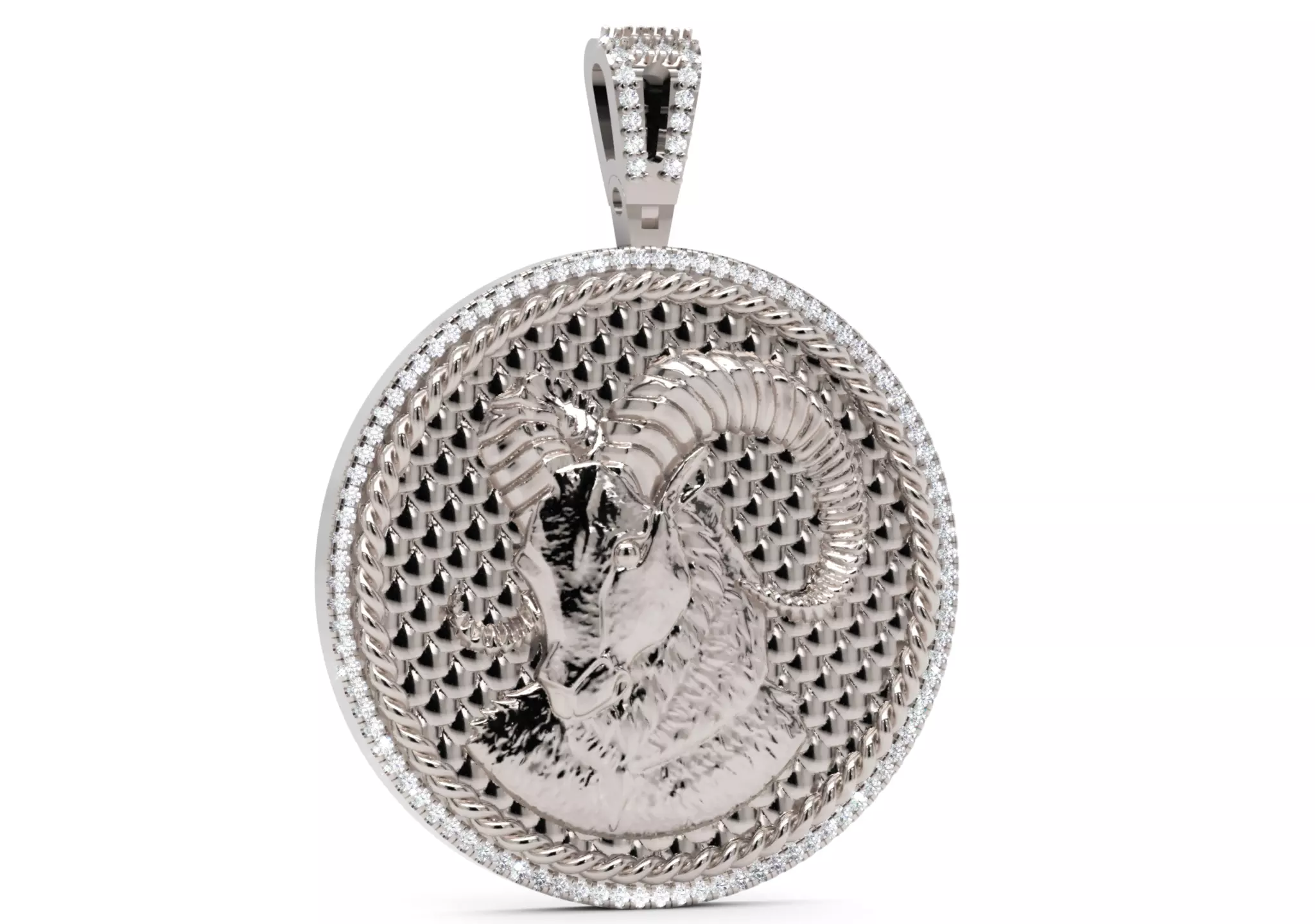 Capricorn Zodiac Pendant 3D-Printable Ornamental Jewelry Design 3D ...
