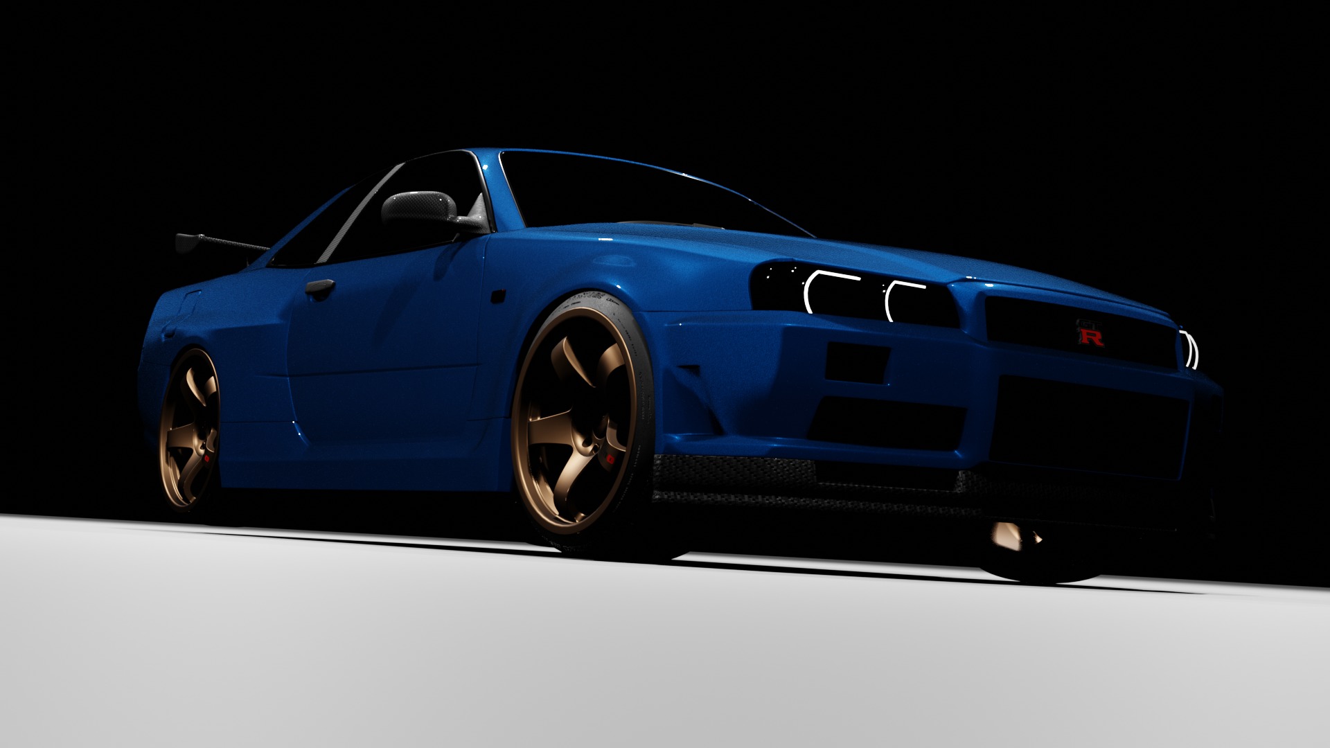 Nissan GTR R34 Skyline Ready For Unity free 3D model | CGTrader