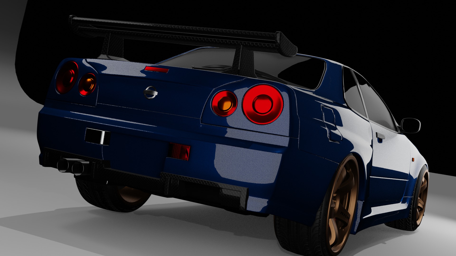 Nissan GTR R34 Skyline Ready For Unity free 3D model | CGTrader