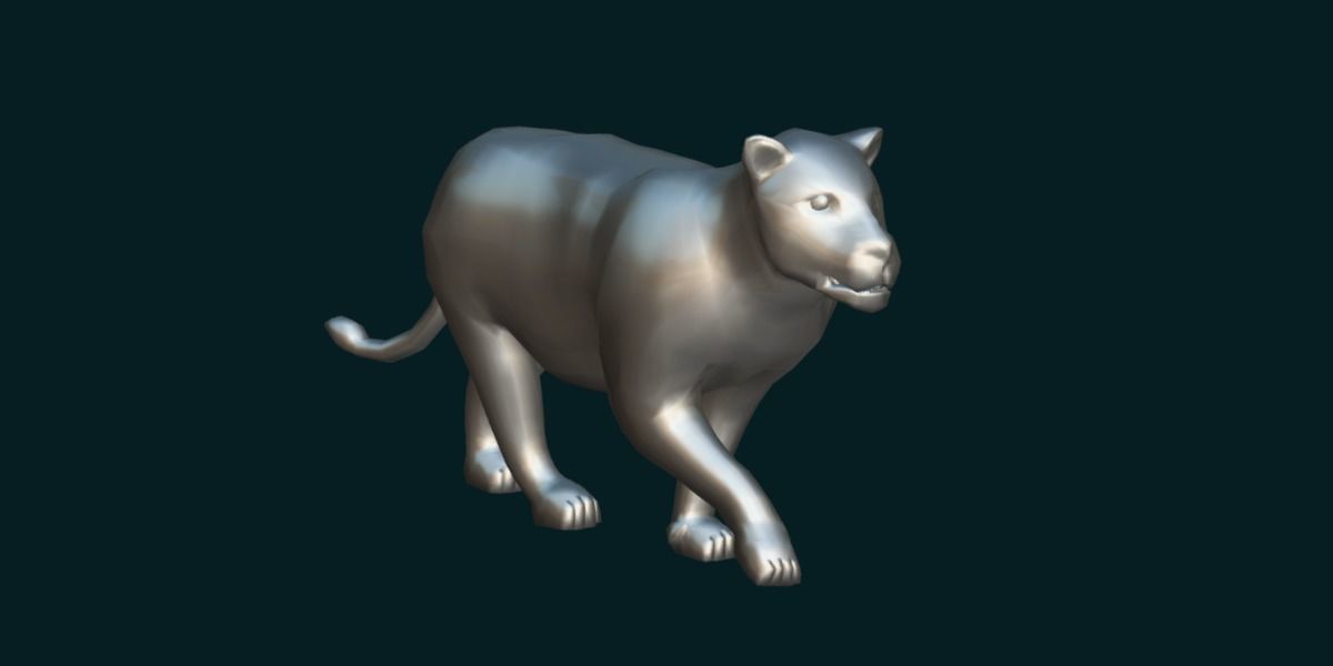 3D model Southern African Lion VR / AR / low-poly rigged animated ...