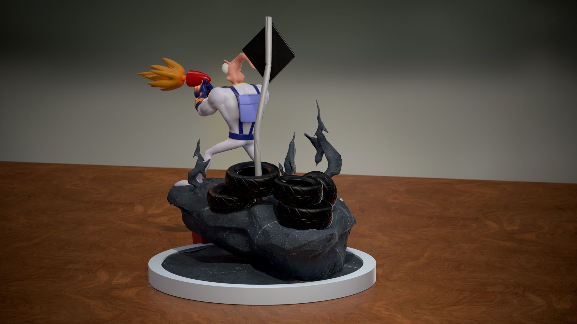 Earthworm Jim 3D Print 3D model 3D printable | CGTrader