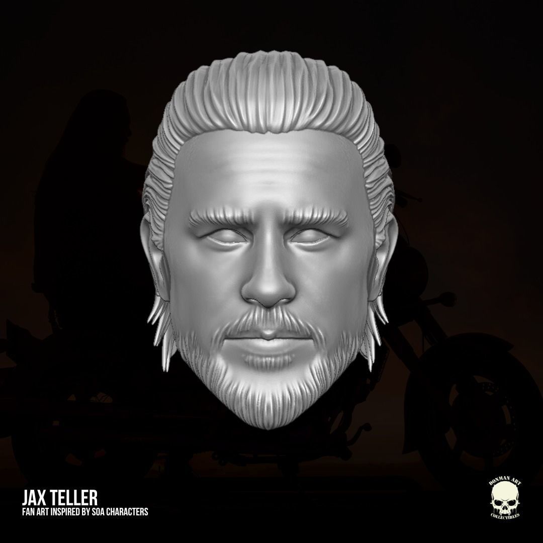 Jax Teller Fan Art 3D printable file for action figures 3D model 3D ...