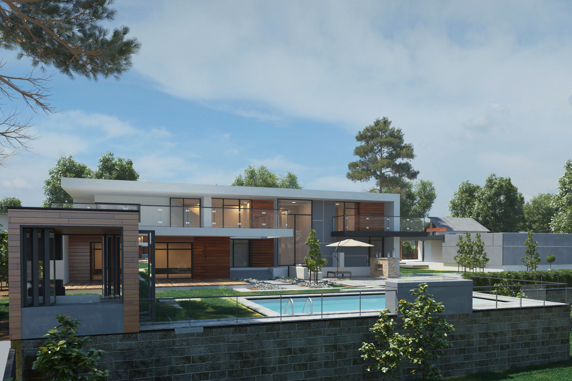 Country house 3D scene 3D model | CGTrader
