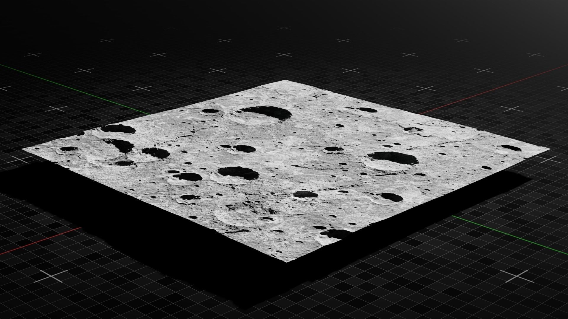 Moon Terrain 2 3D model | CGTrader