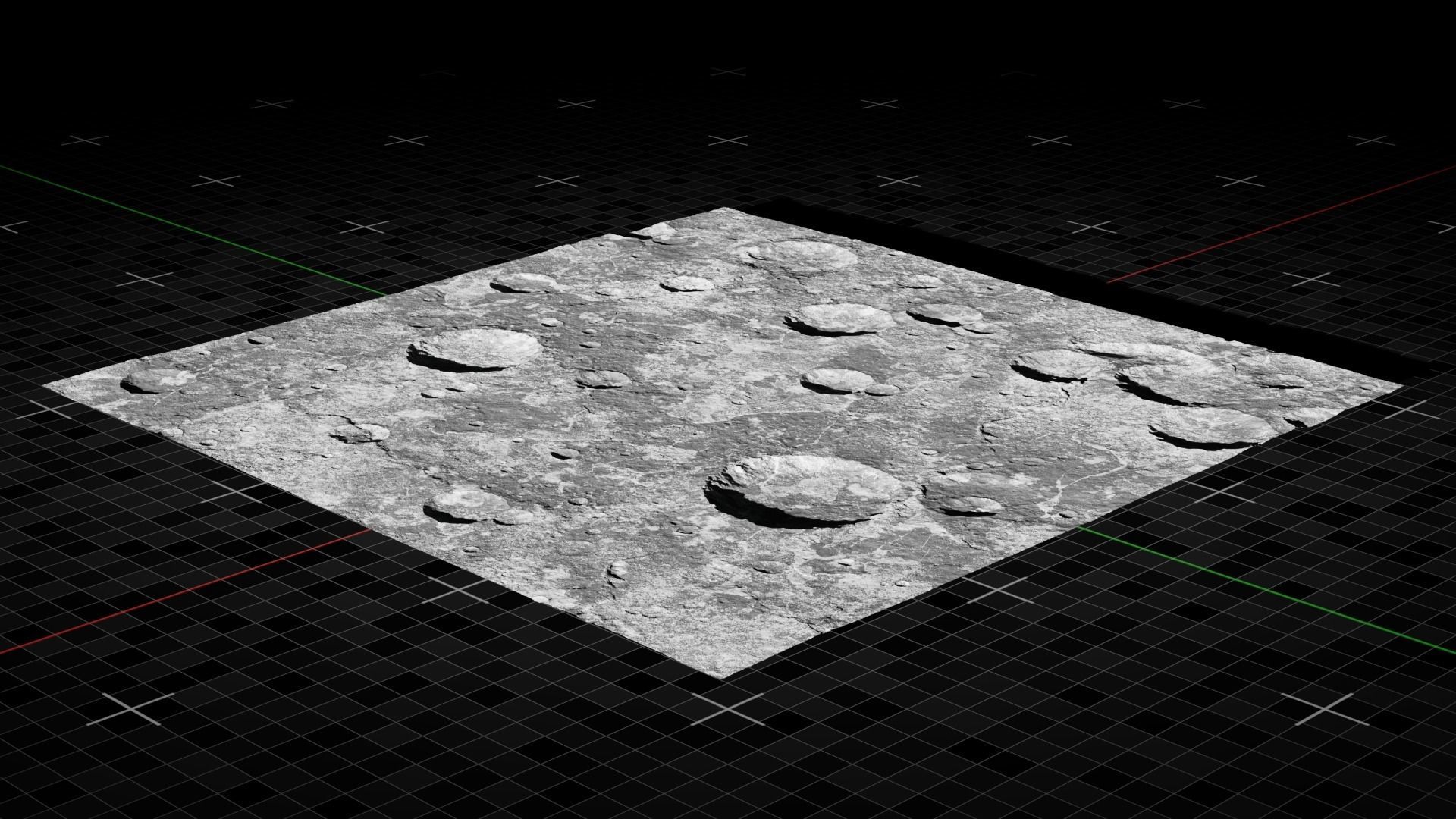 Moon Terrain 2 3D model | CGTrader