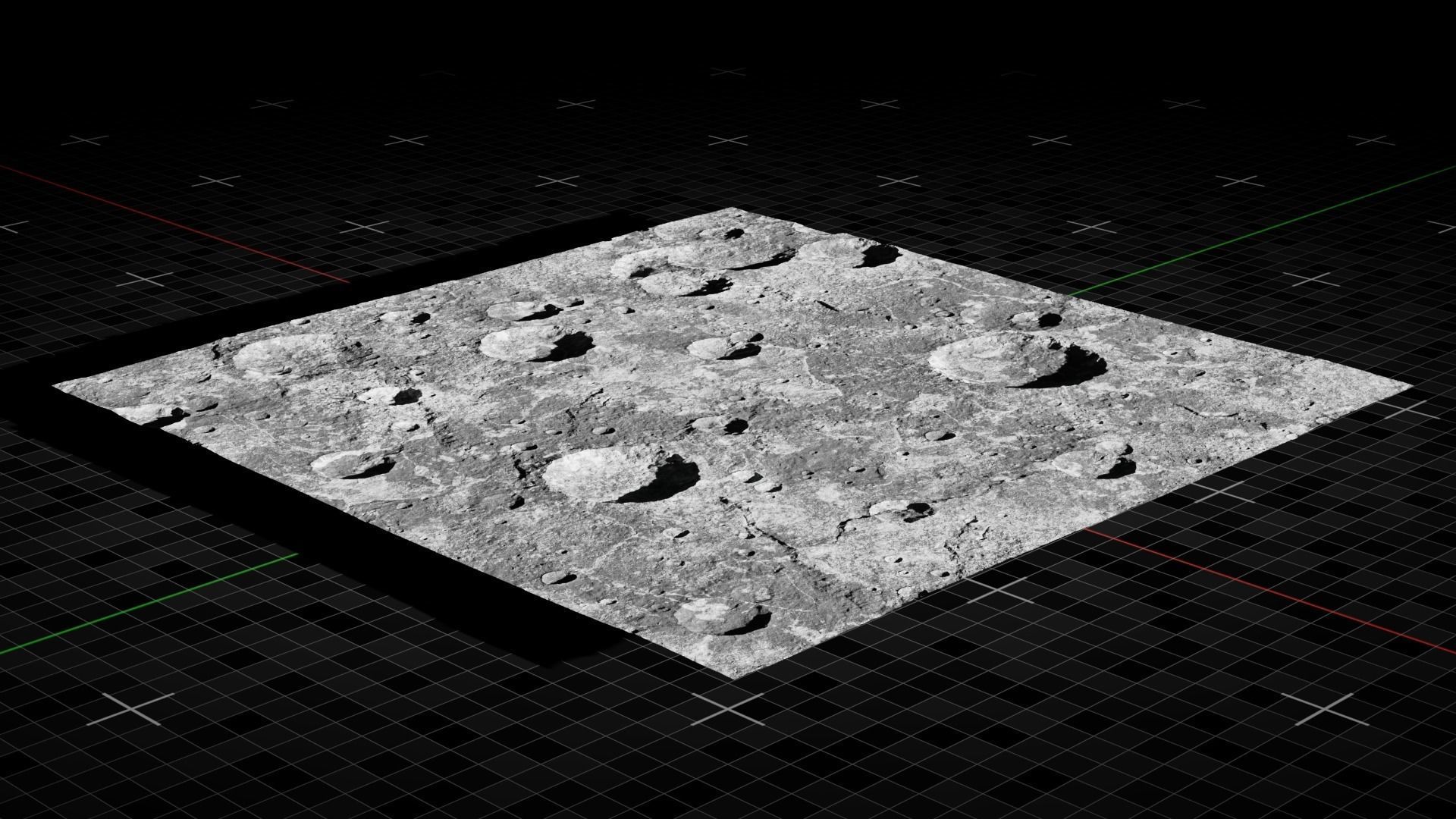 Moon Terrain 2 3D model | CGTrader
