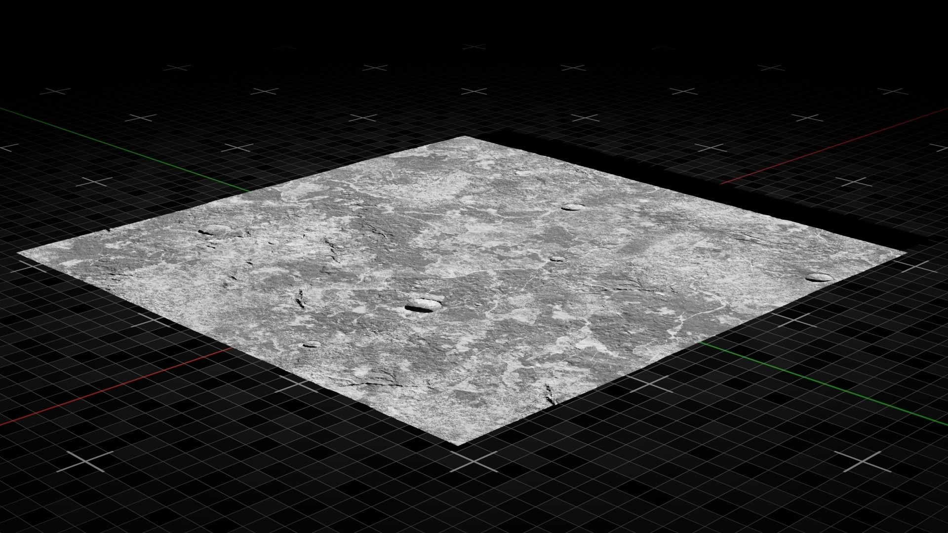 Moon Terrain 3 3D model | CGTrader
