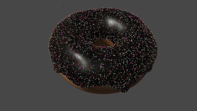 Donut 3D model animated | CGTrader