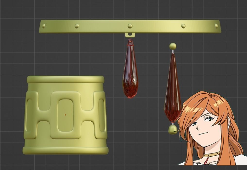 Flamme cosplay accessories set from frieren STL file 3D model 3D ...