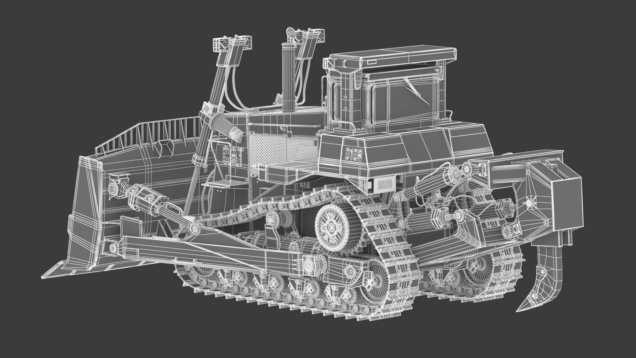 CAT Caterpillar D10 Dozer 3D model | CGTrader