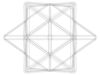 Wireframe Shape First Stellation of The Rhombic Dodecahedron 3D model ...