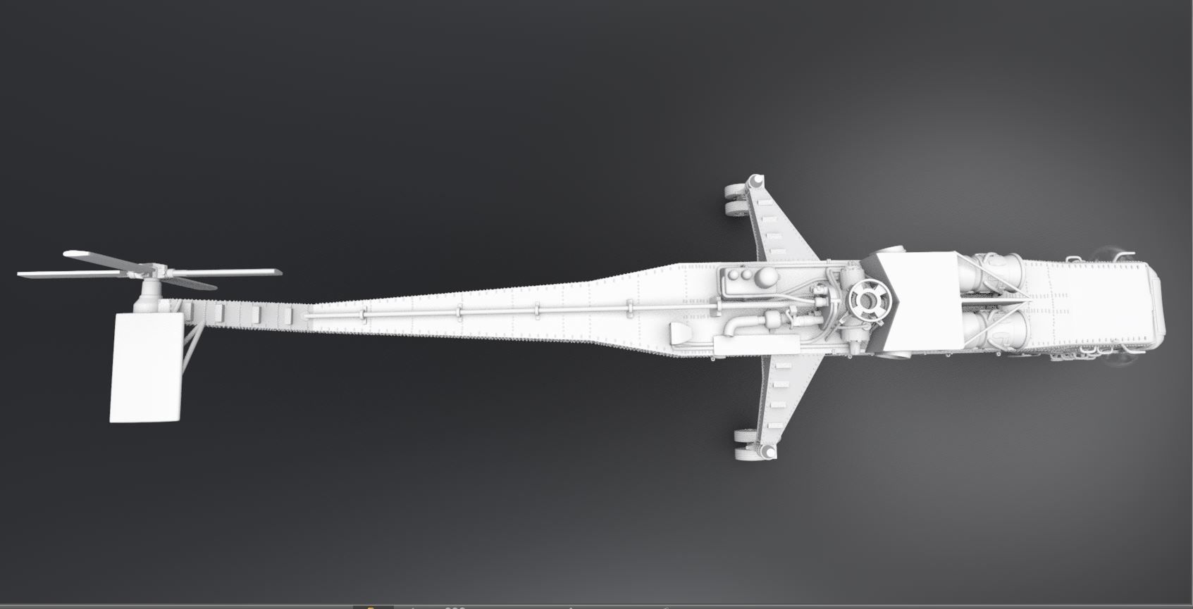 S64 Skycrane scale model 3D model 3D printable | CGTrader