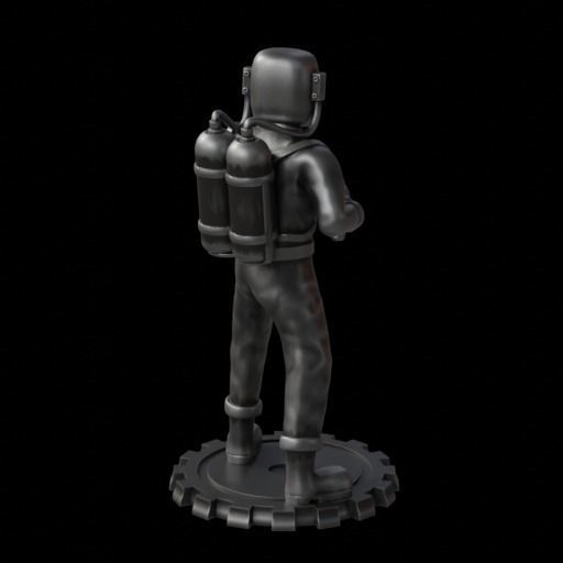 Lethal Company - Employees with double-barrel - Figures 3D model 3D ...