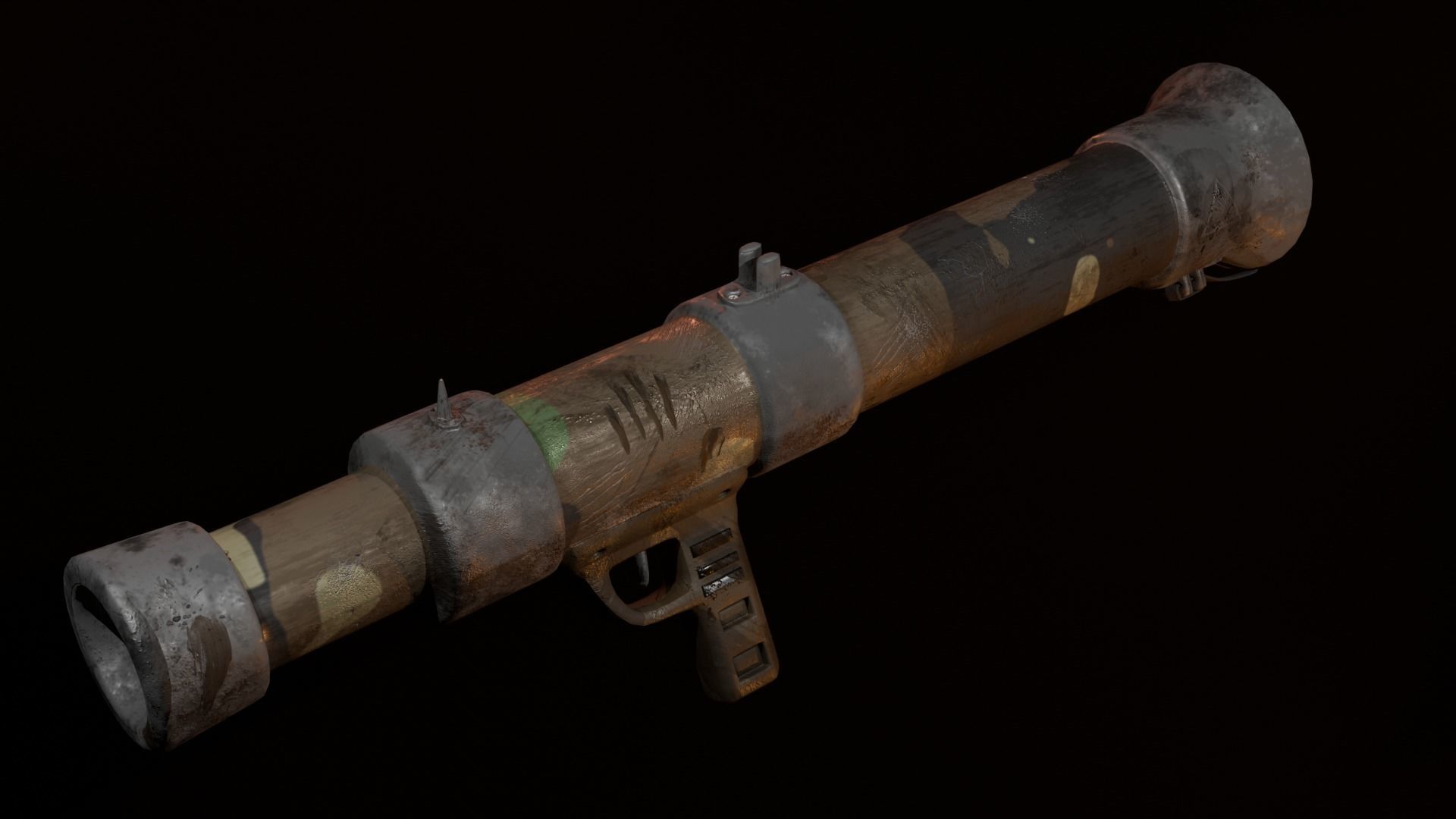 A hand-held rocket launcher free VR / AR / low-poly 3D model | CGTrader