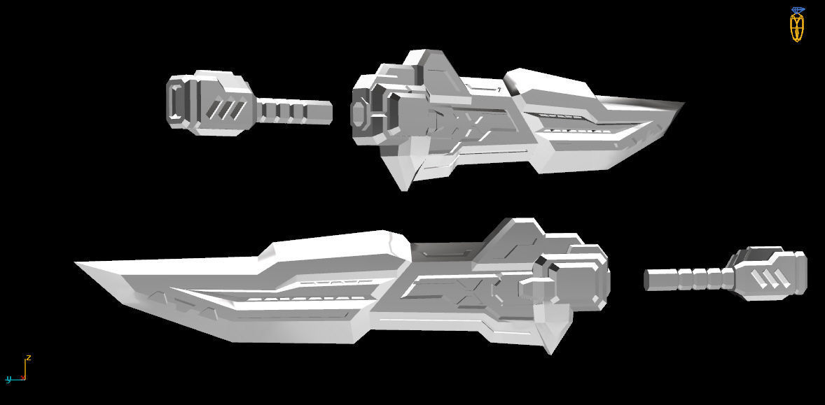 Transformers Optimus Cybertronian Sword 3D model 3D printable | CGTrader