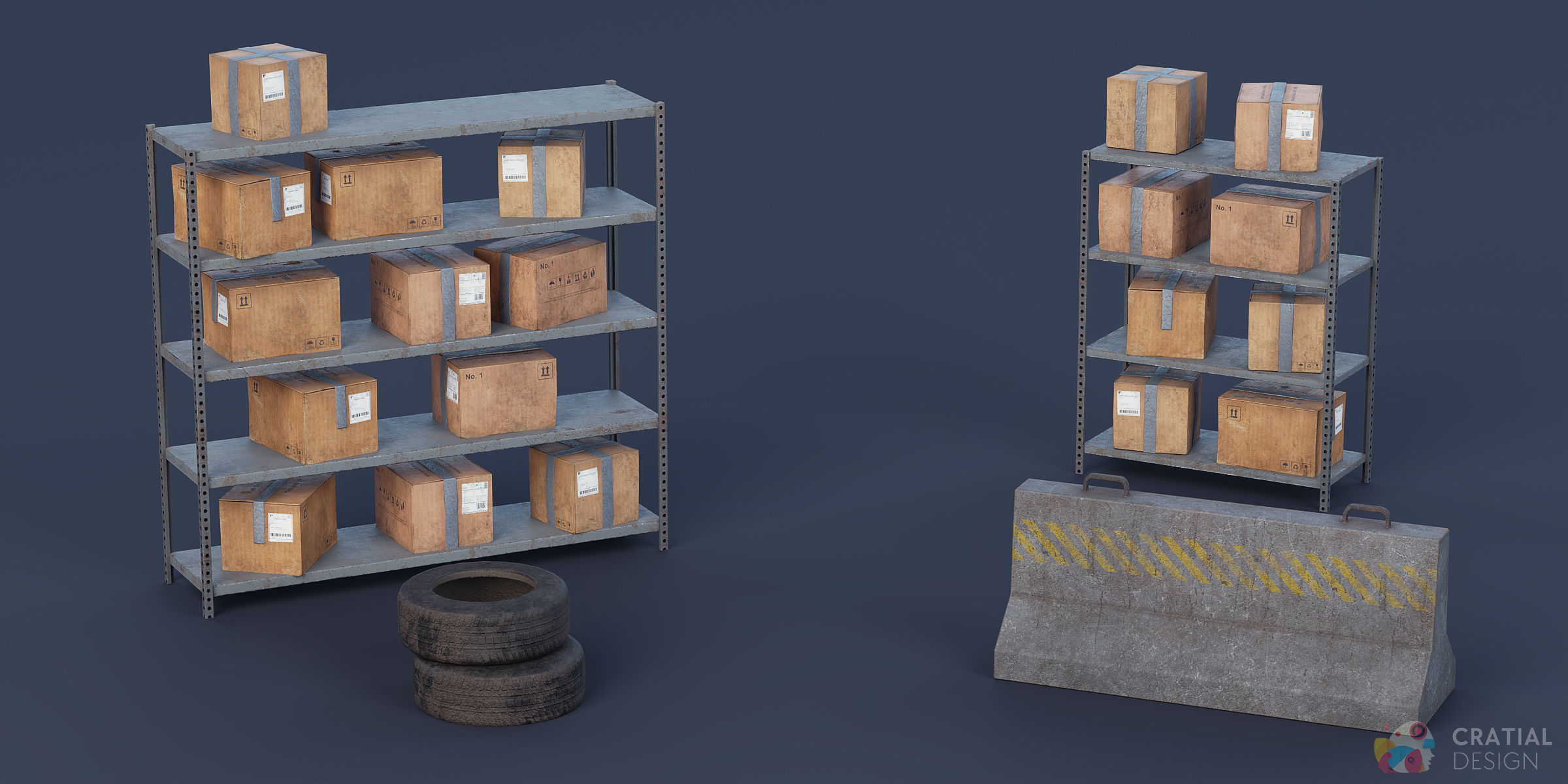 Abandoned Warehouse and Factory Kit 3D model | CGTrader